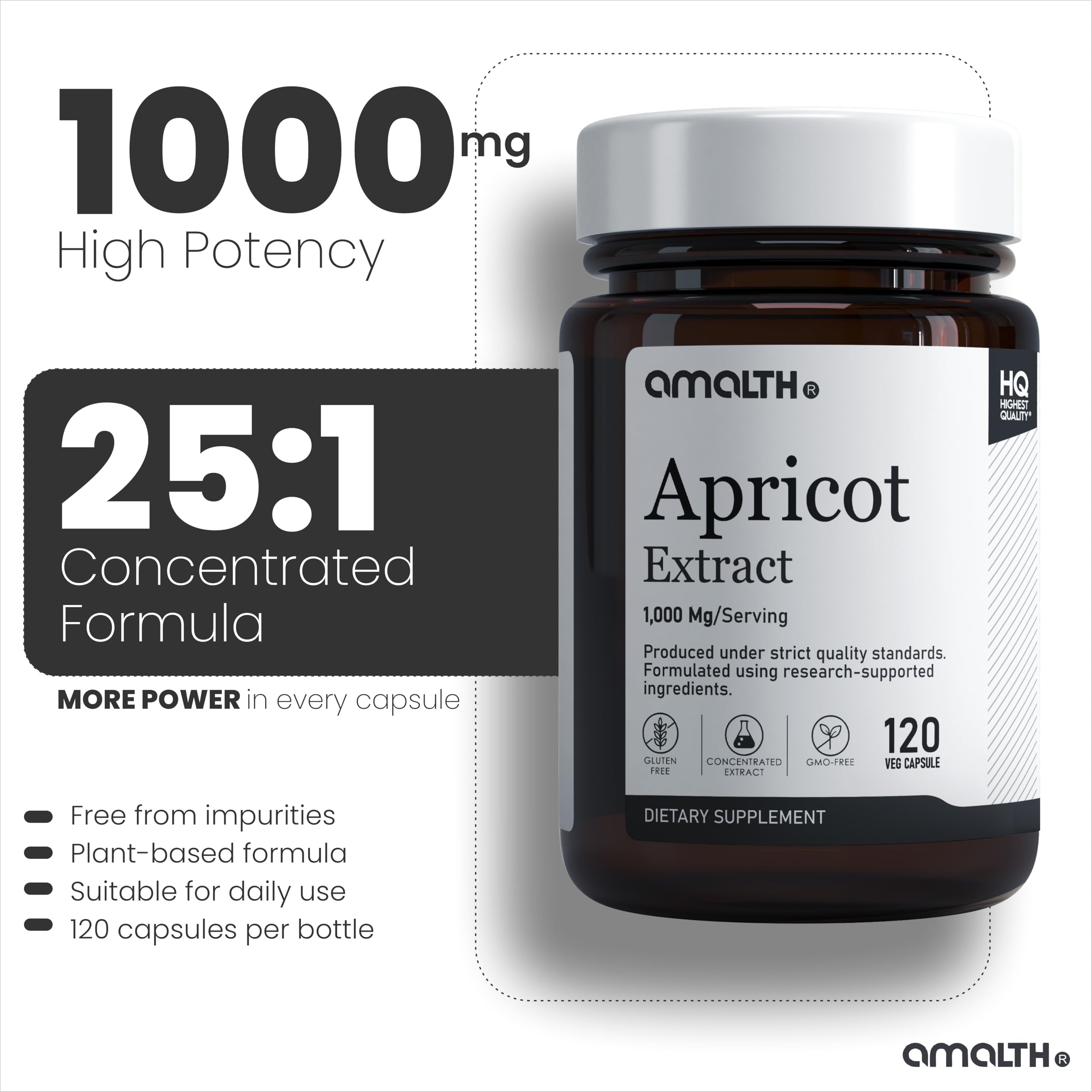 500mg apricot extract for wellness