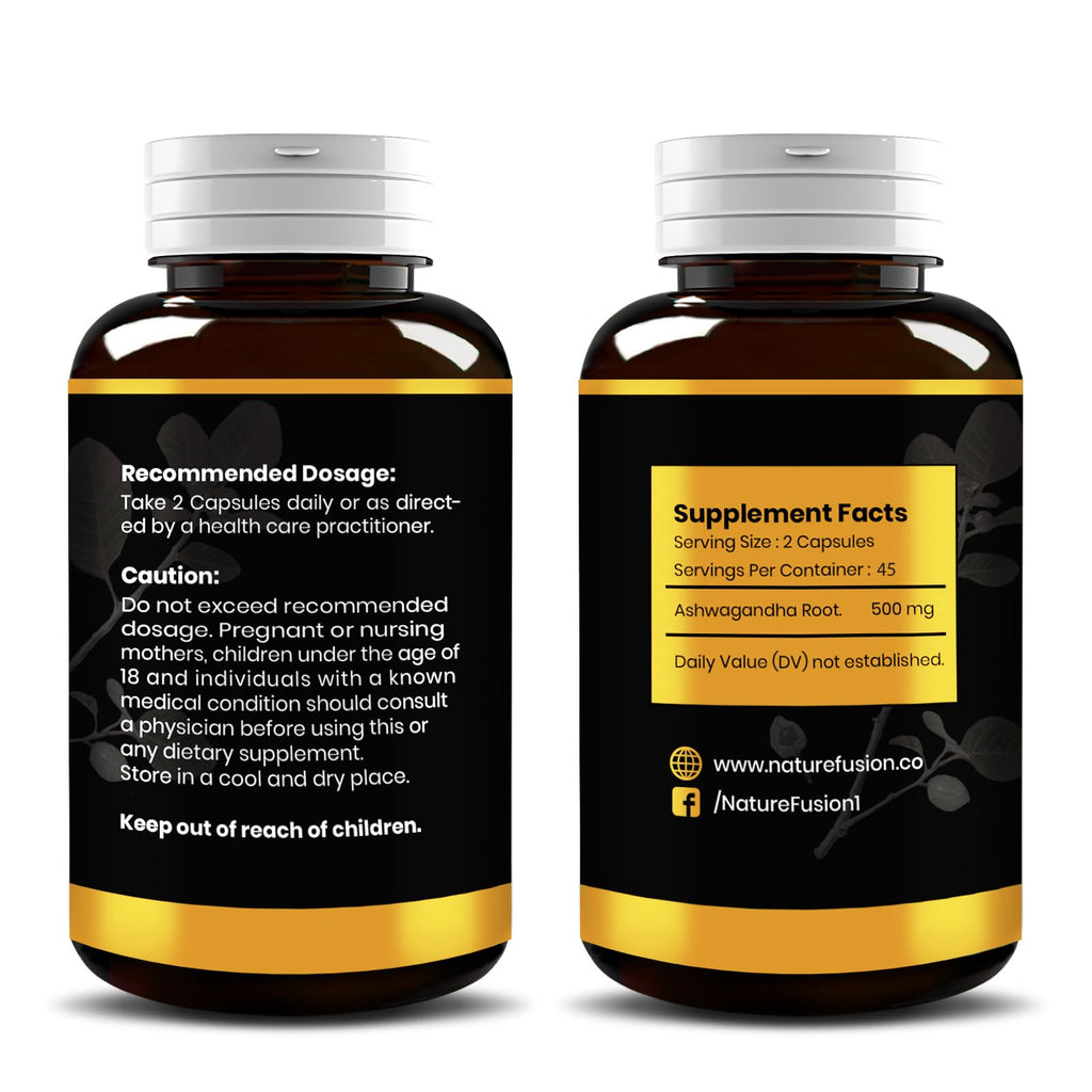 500mg Ashwagandha for enhanced wellness
