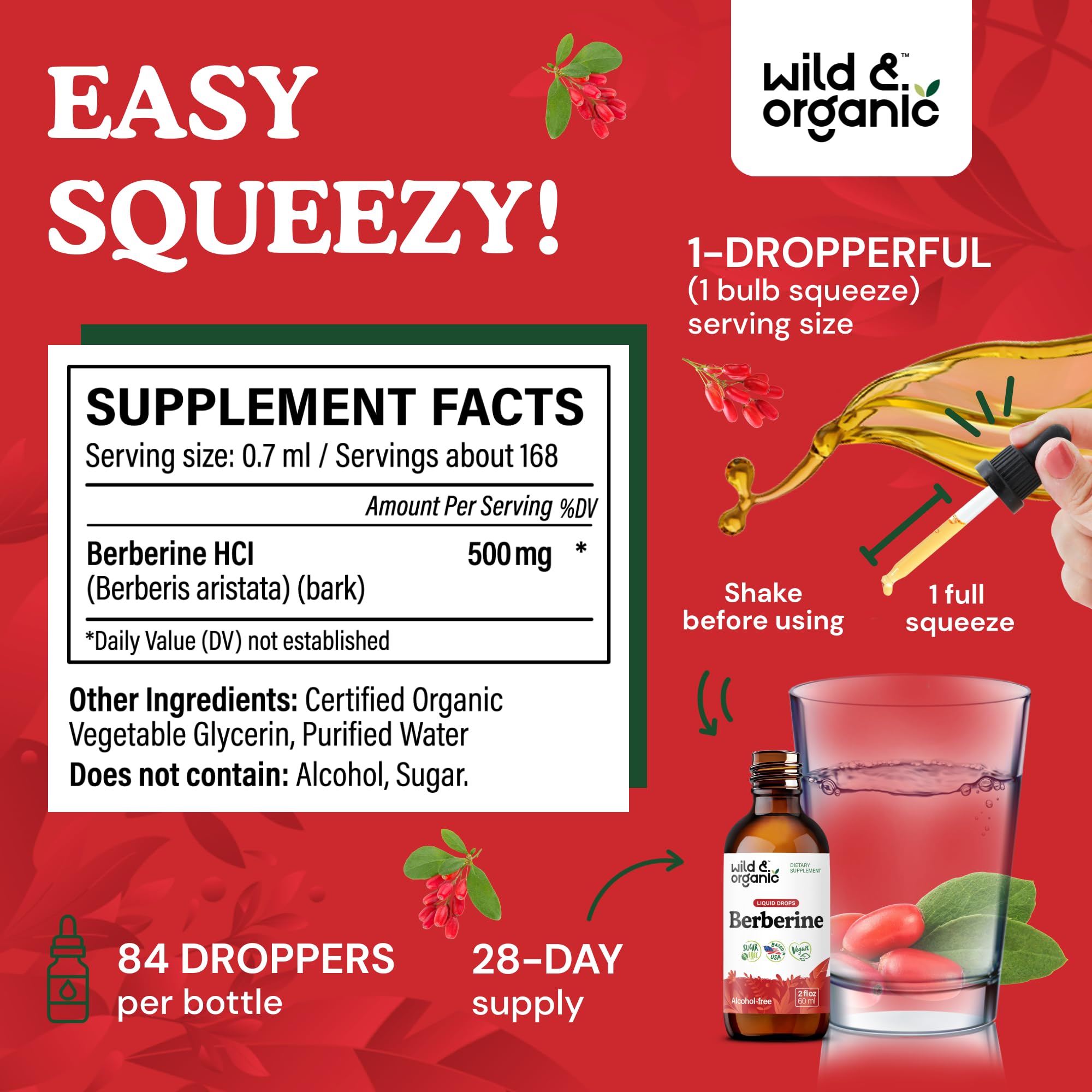 500mg berberine drops for vitality