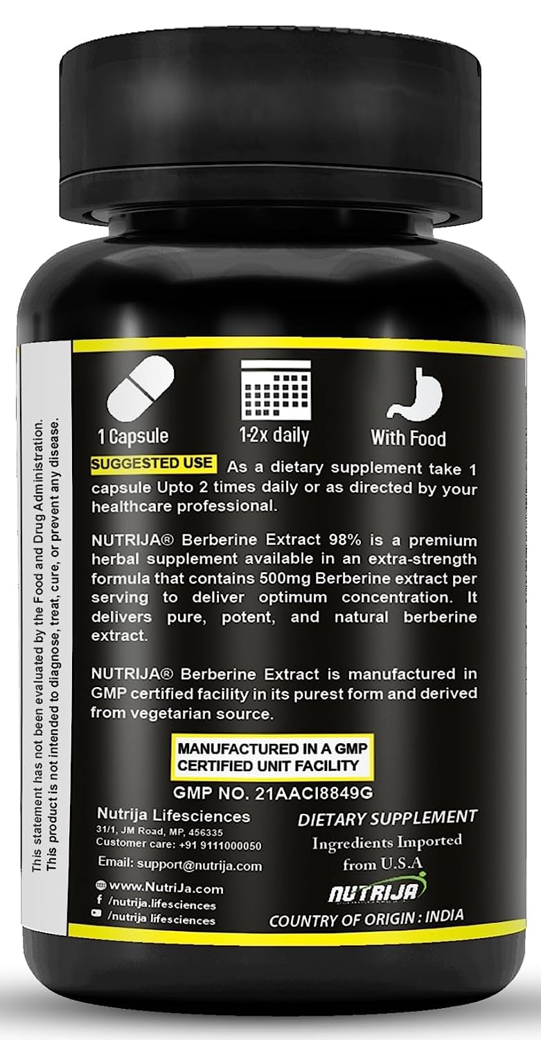 500mg berberine for metabolic support