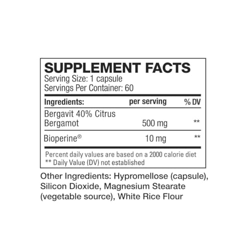 500mg Bergavit capsules for daily wellness