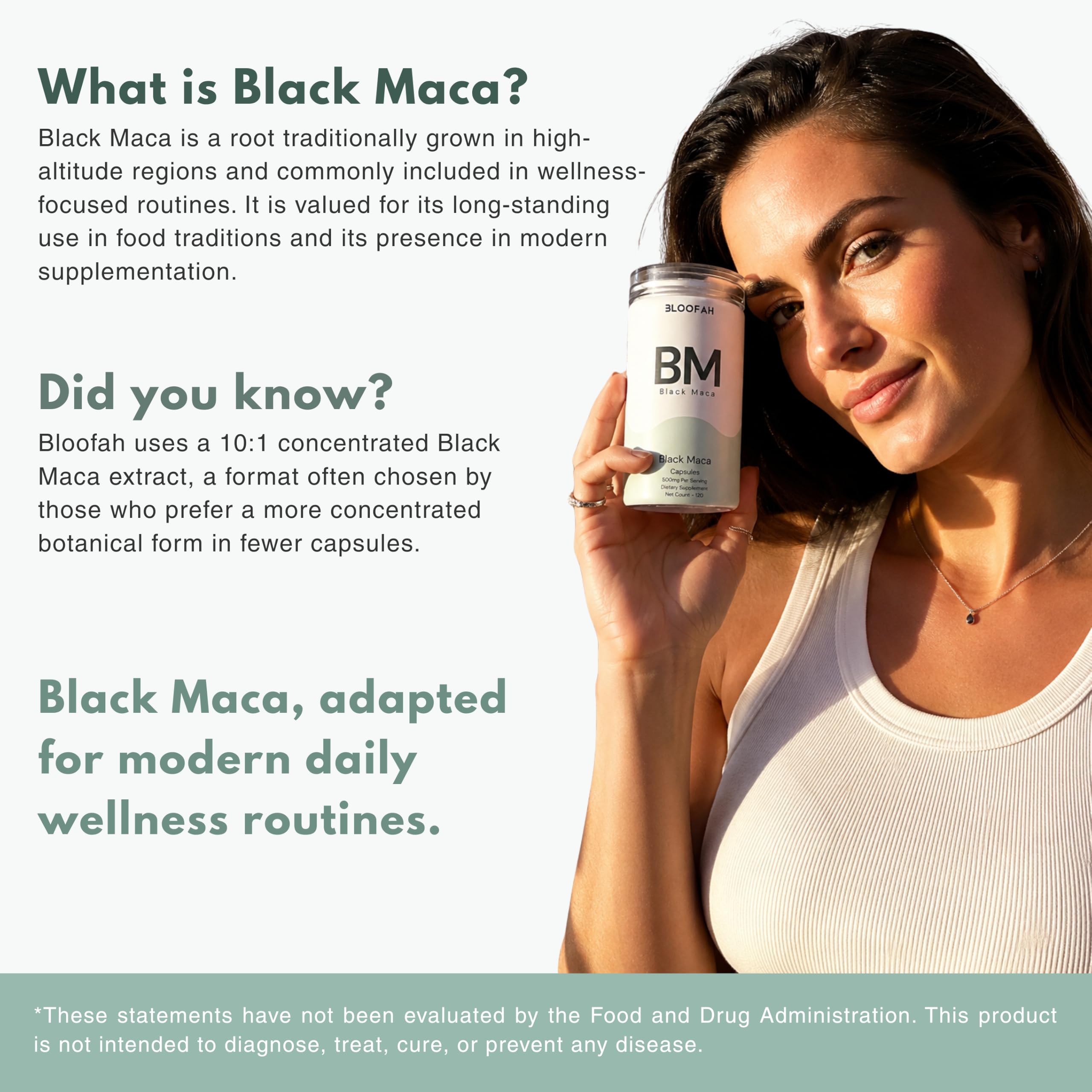 500mg black maca capsules for wellness