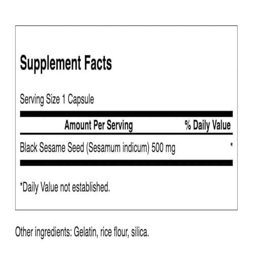 500mg black sesame seed benefits