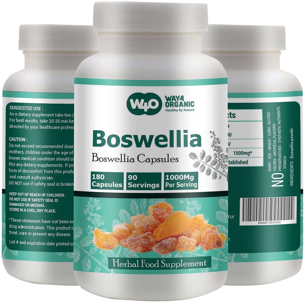 500mg Boswellia capsules for wellness