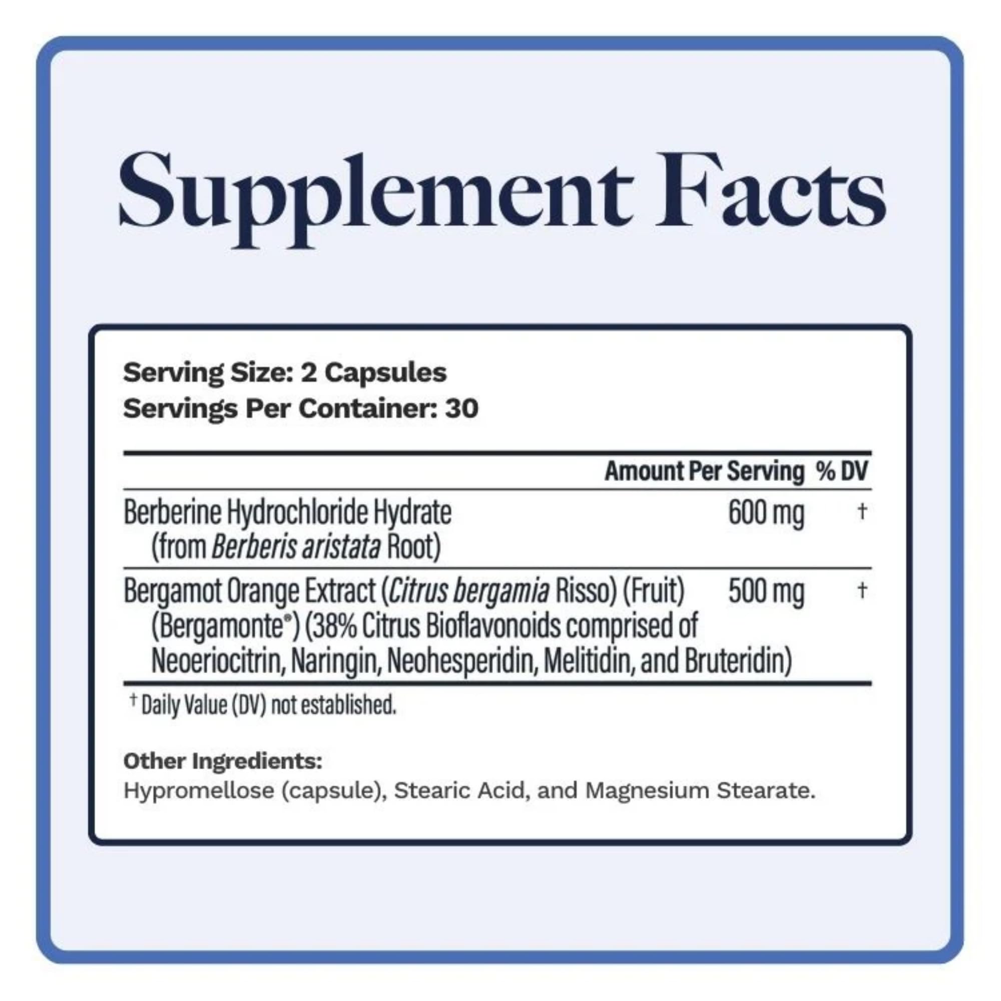 500mg Citrus Bergamot benefits