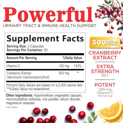 500mg cranberry extract for wellness