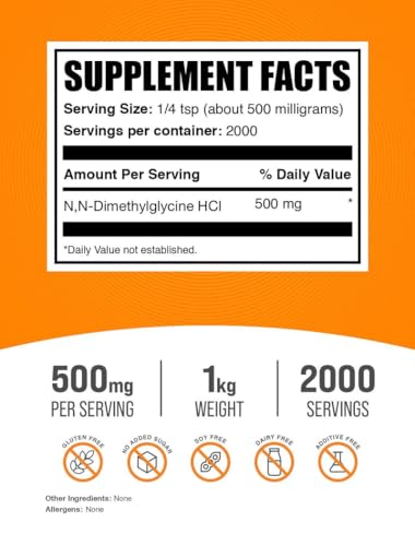 500mg DMG Powder per serving