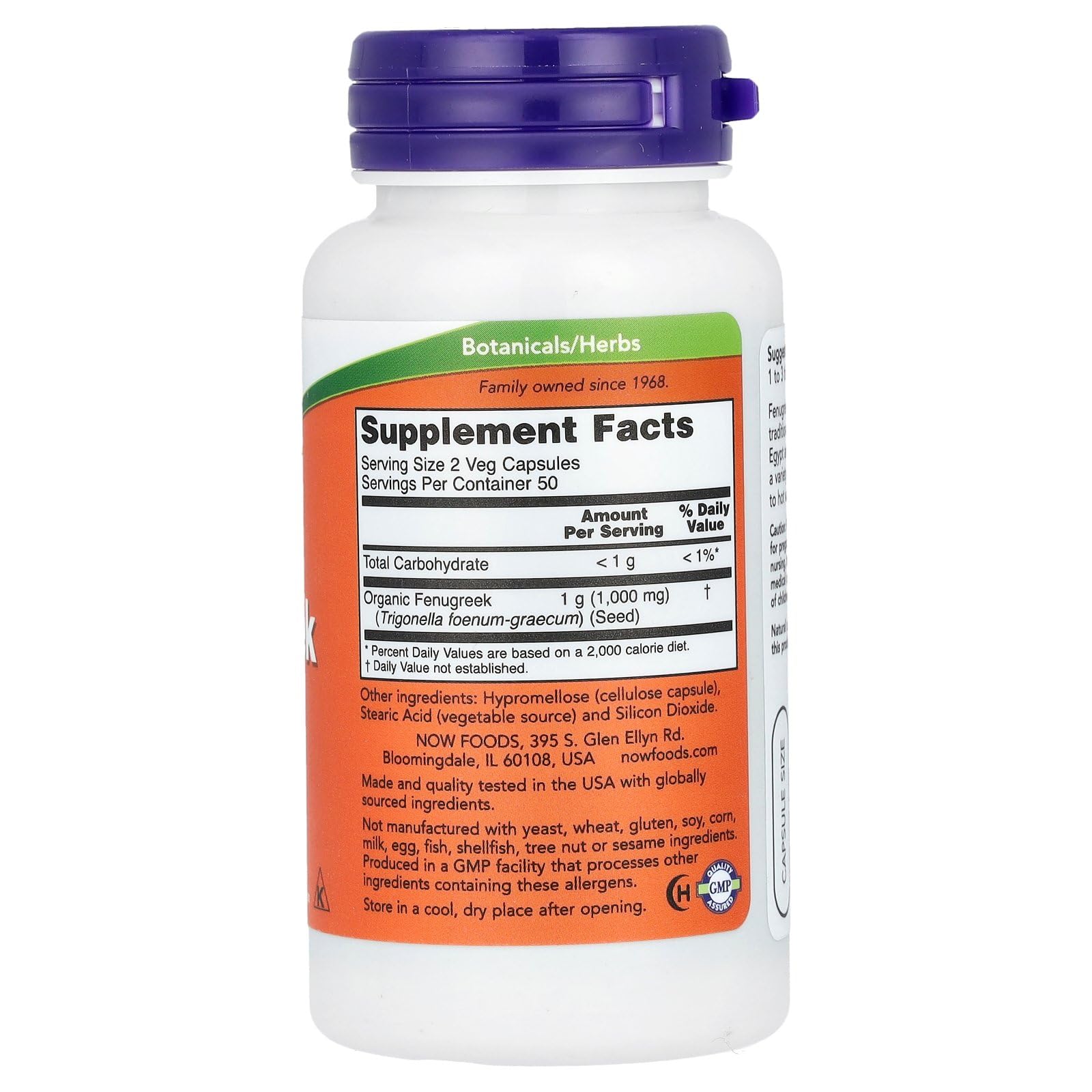 500mg fenugreek capsules for digestion