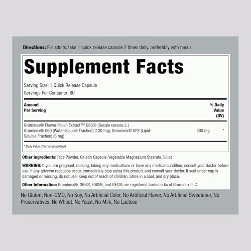 500mg flower pollen extract for energy