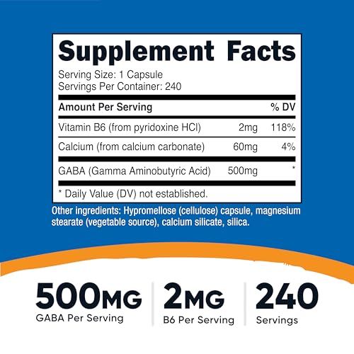 500mg GABA per serving