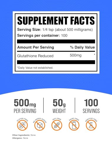 500mg glutathione for daily health