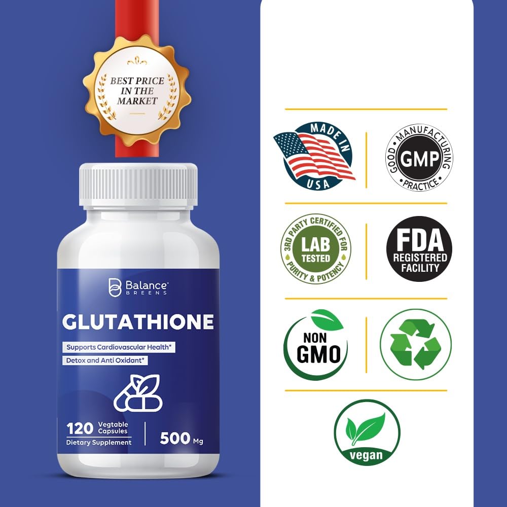 500mg glutathione for health benefits