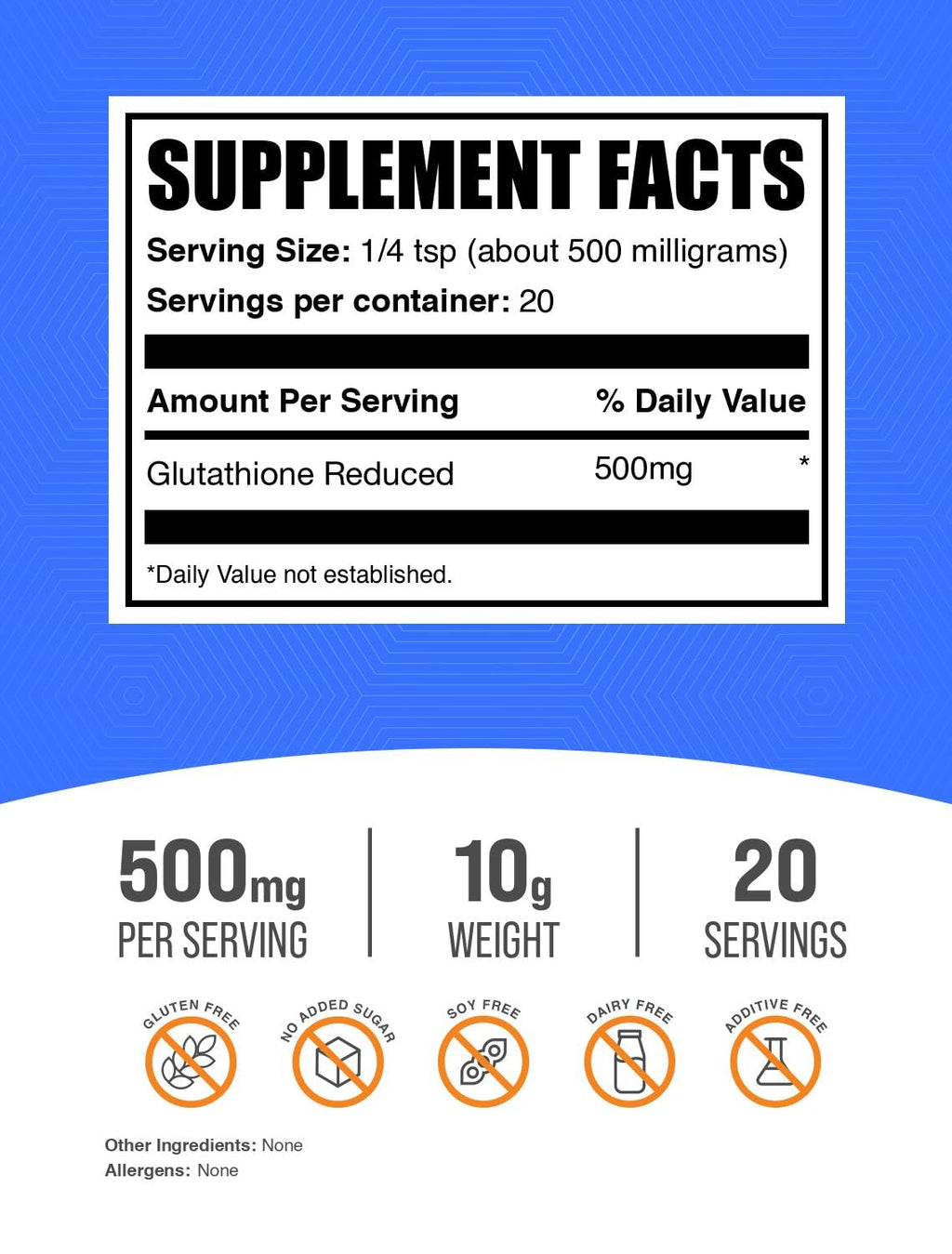 500mg glutathione for immune support