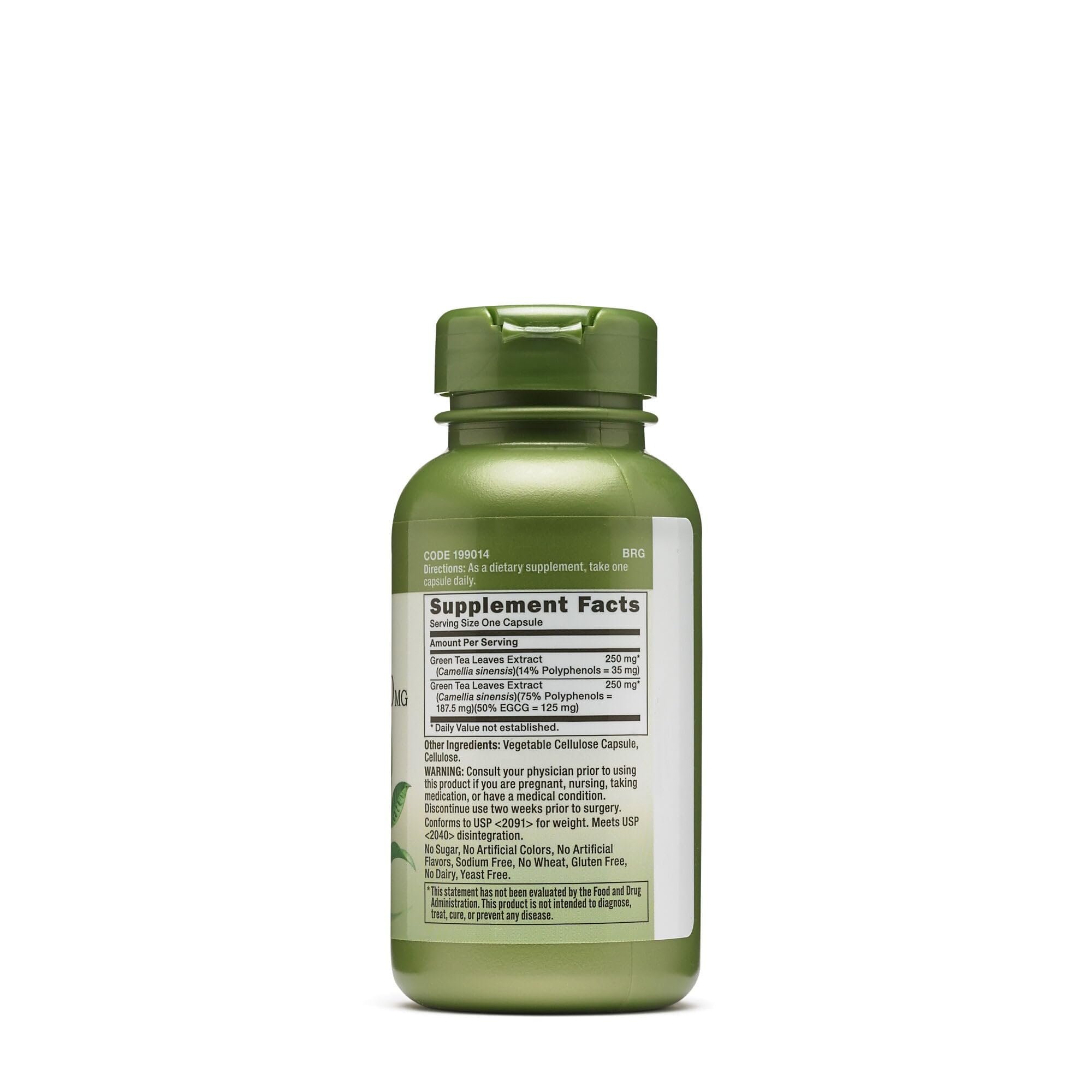 500mg green tea capsules for energy