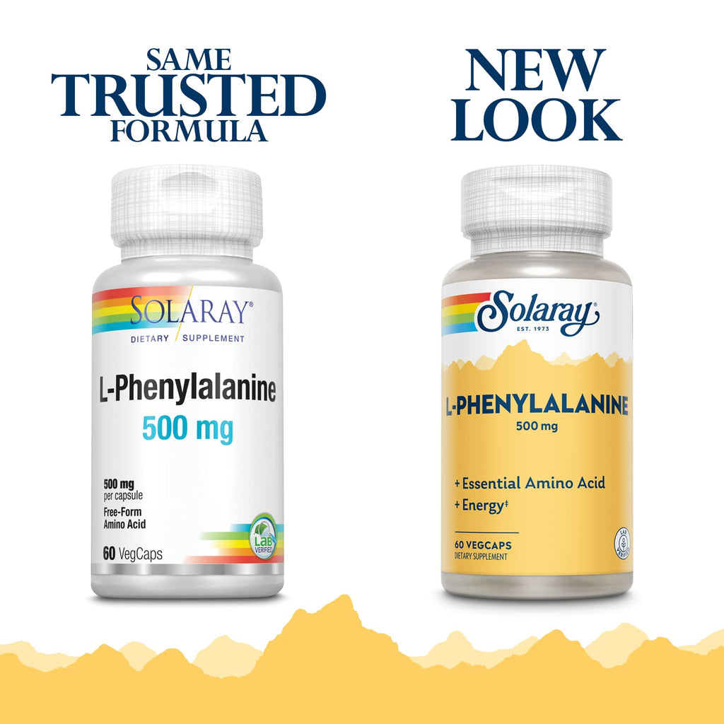 500mg L-Phenylalanine for mood support