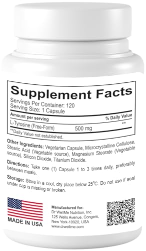 500mg L-Tyrosine for daily wellness
