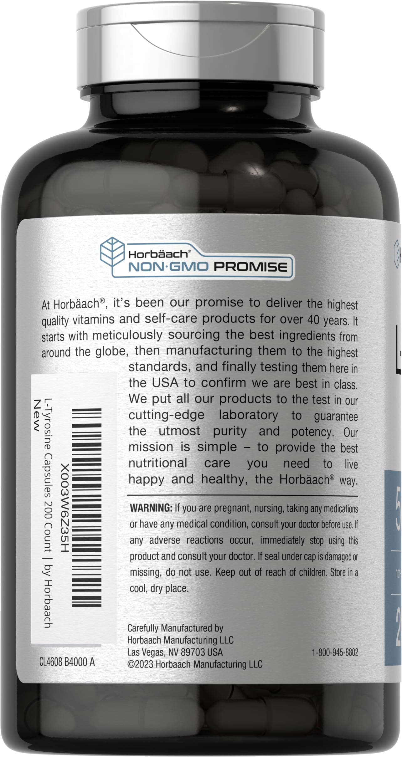 500mg L-Tyrosine for energy boost