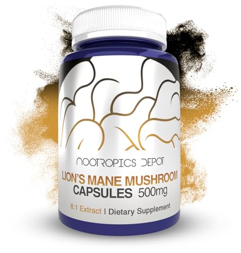 500mg Lion's Mane mushroom capsules