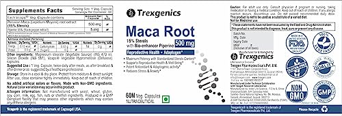 500mg MACA ROOT capsules for vitality