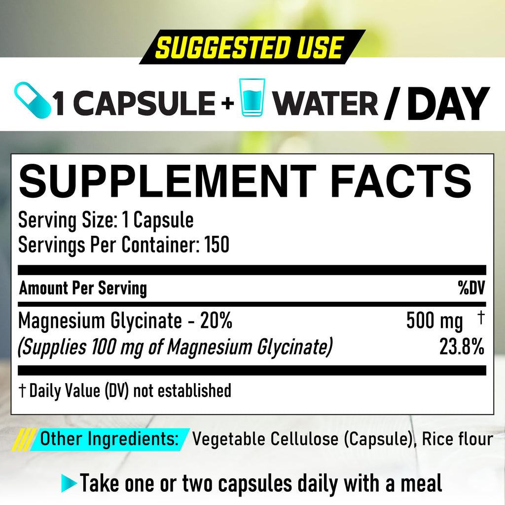500mg magnesium capsules for heart health