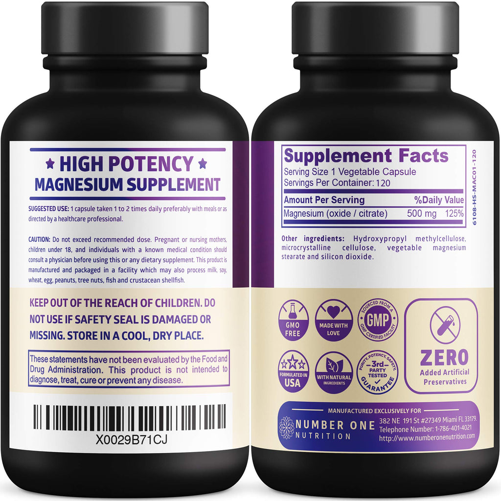 500mg magnesium citrate capsules