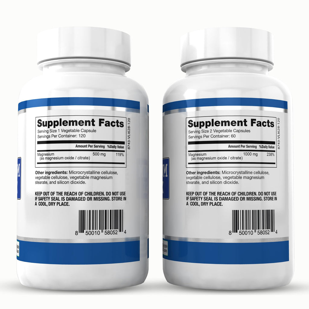 500mg magnesium for muscle support