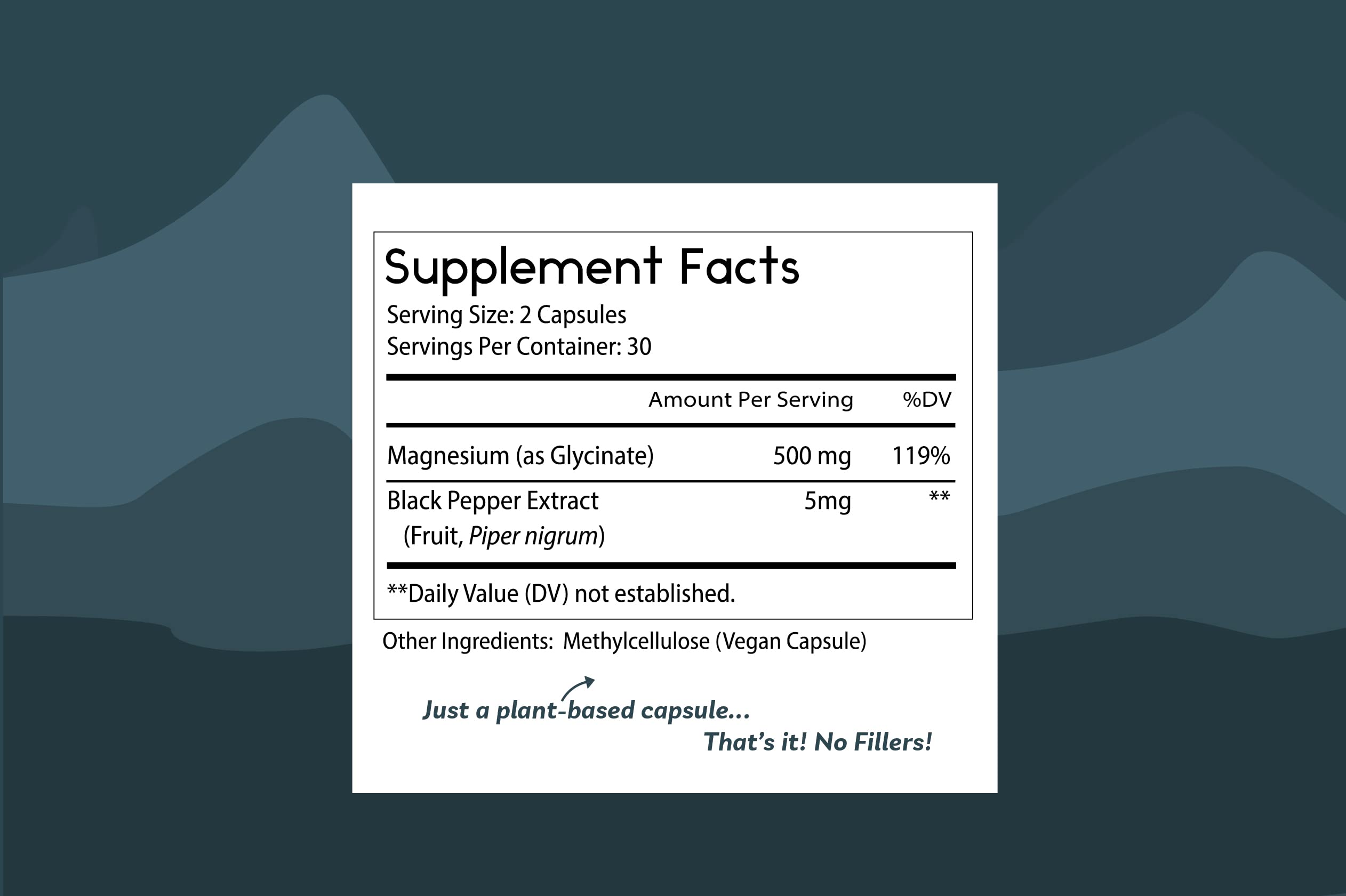 500mg magnesium for restful nights