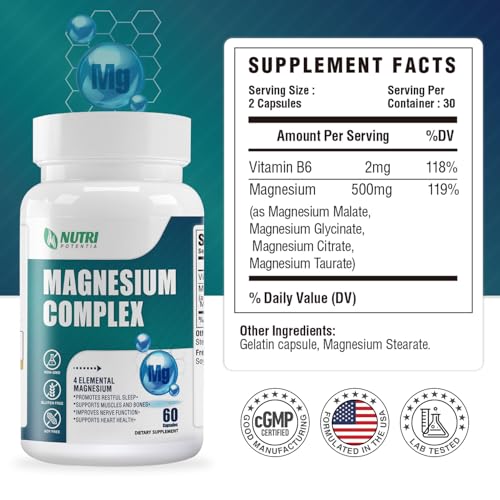 500mg magnesium glycinate for wellness