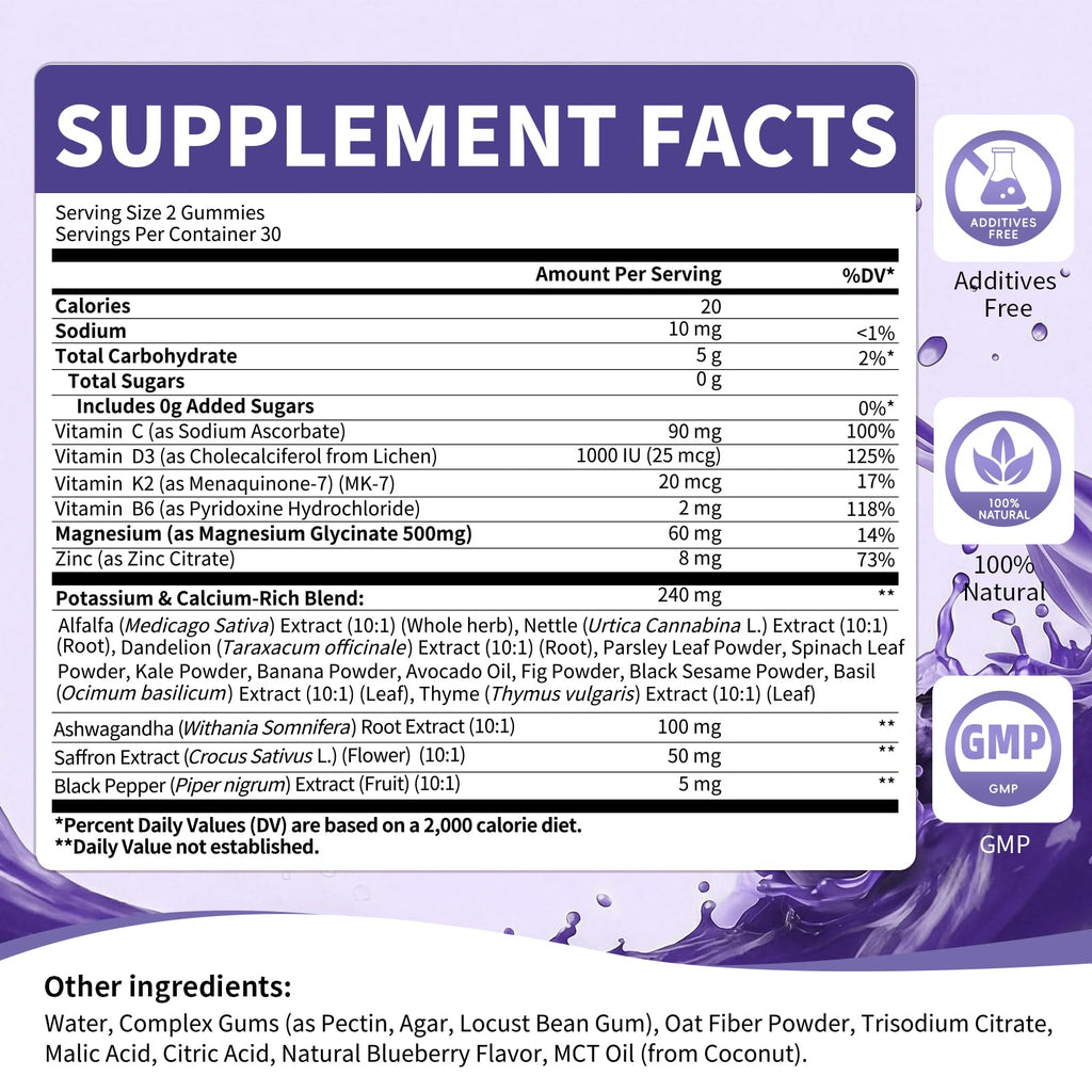 500mg magnesium gummies for restful nights