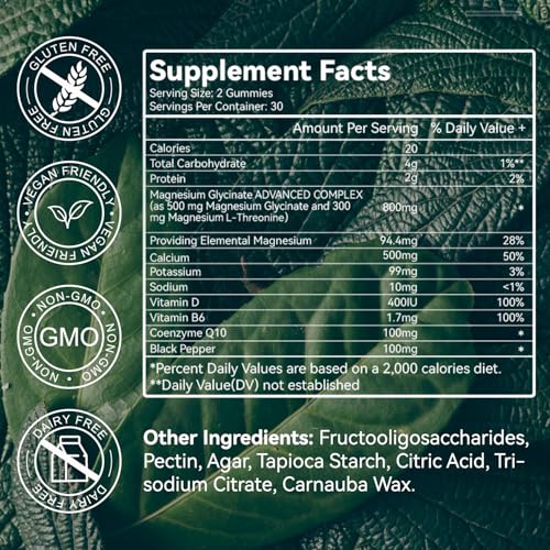 500mg magnesium gummies for sleep support