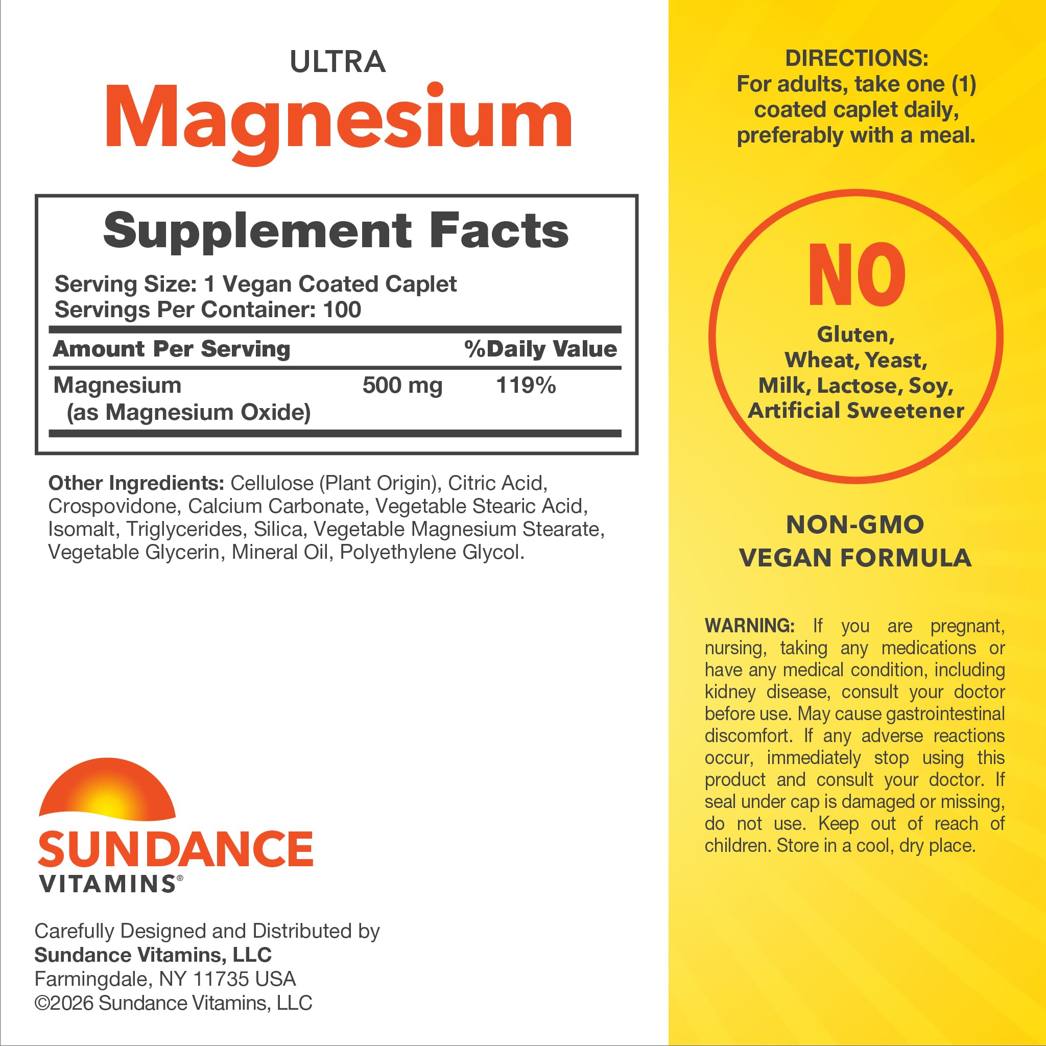 500mg magnesium oxide for muscle support
