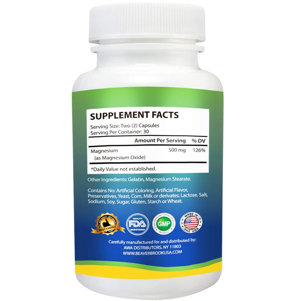 500mg magnesium softgels for wellness