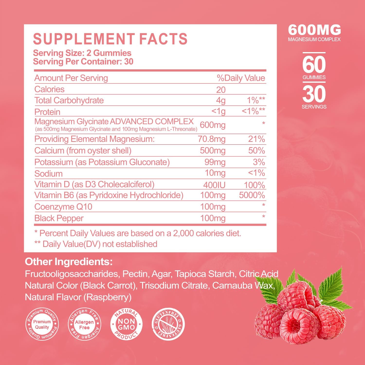 500mg magnesium supplement for calm