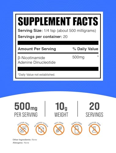 500mg NAD powder for wellness
