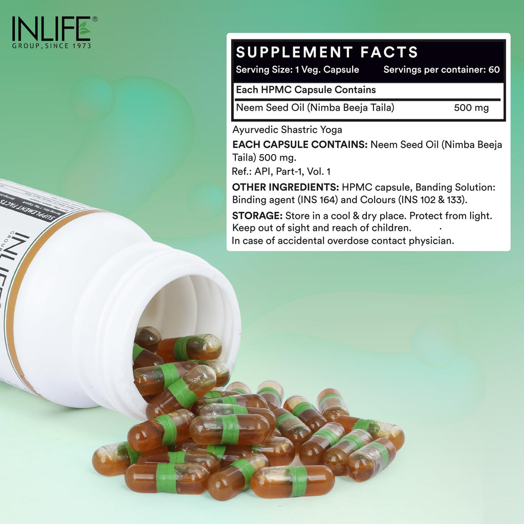 500mg neem capsules for health