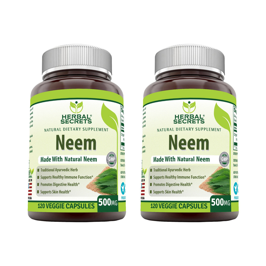 500mg neem capsules for skin health