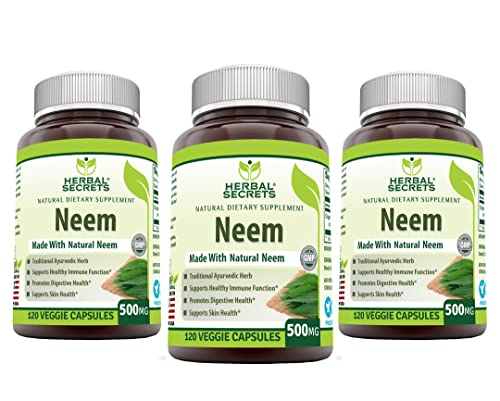 500mg neem veggie capsules for immunity
