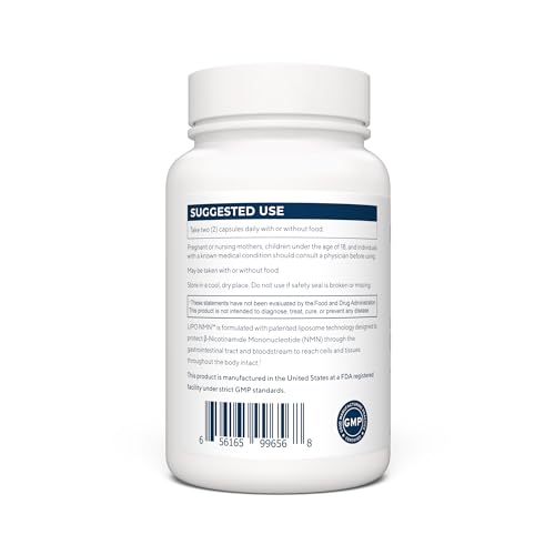 500mg Nicotinamide Mononucleotide per serving