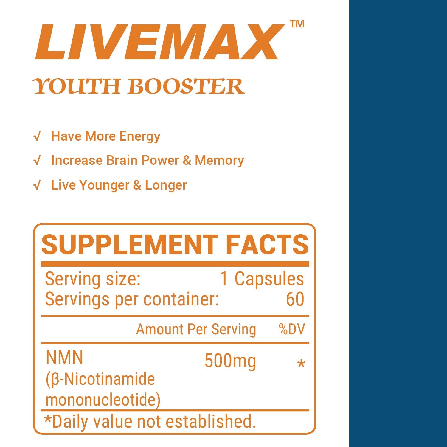 500mg NMN for daily wellness