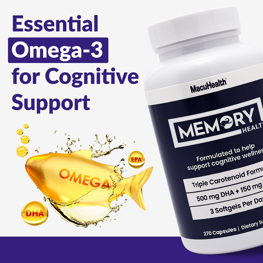500mg Omega 3 for brain health