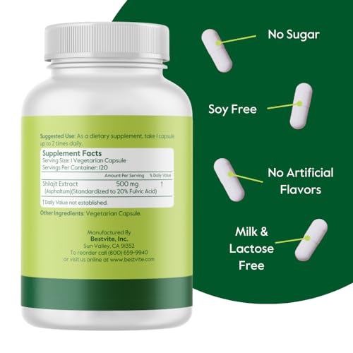 500mg Pure Shilajit for wellness