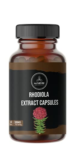 500mg Rhodiola capsules for energy