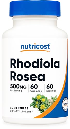 500mg Rhodiola Rosea herbal supplement