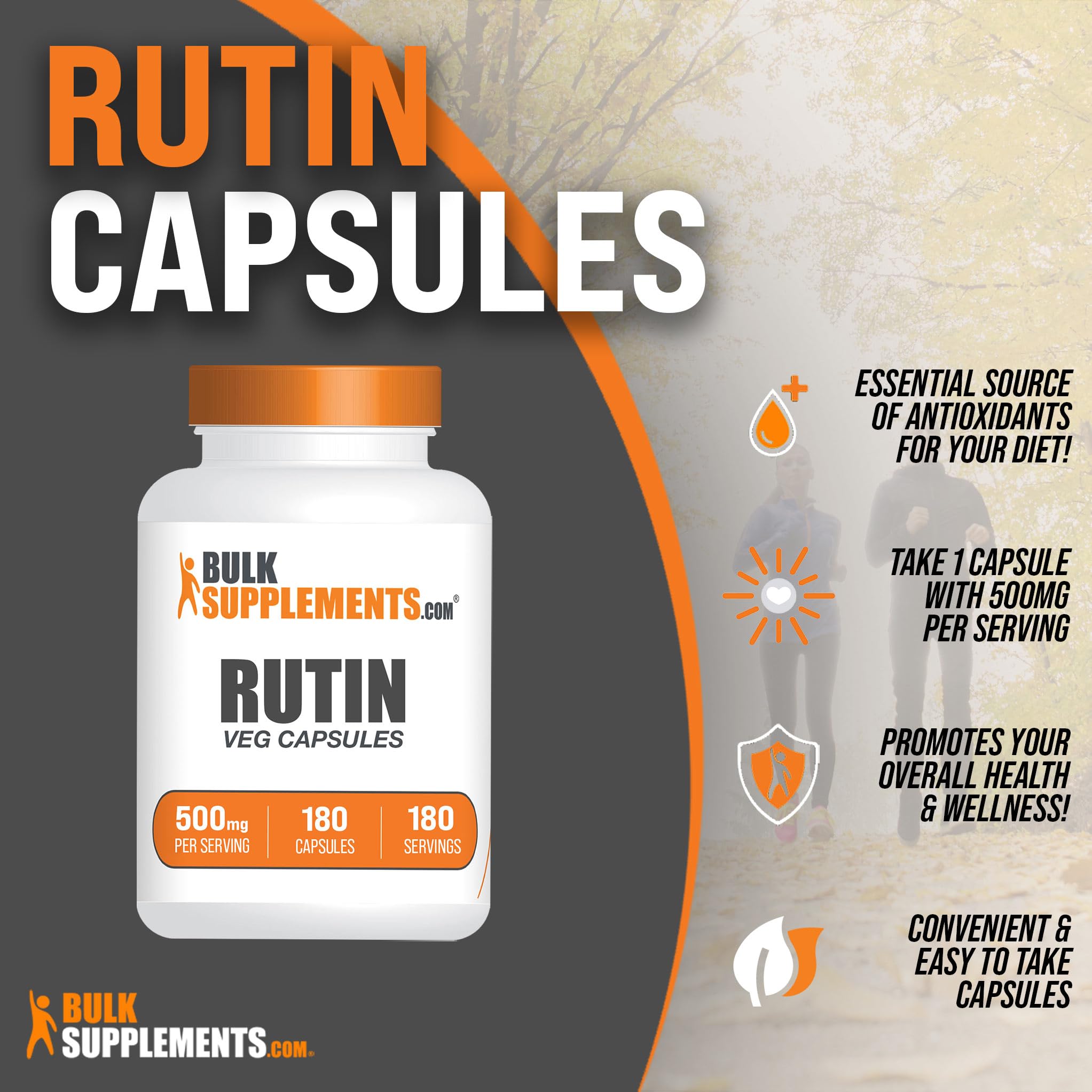 500mg Rutin capsules for wellness