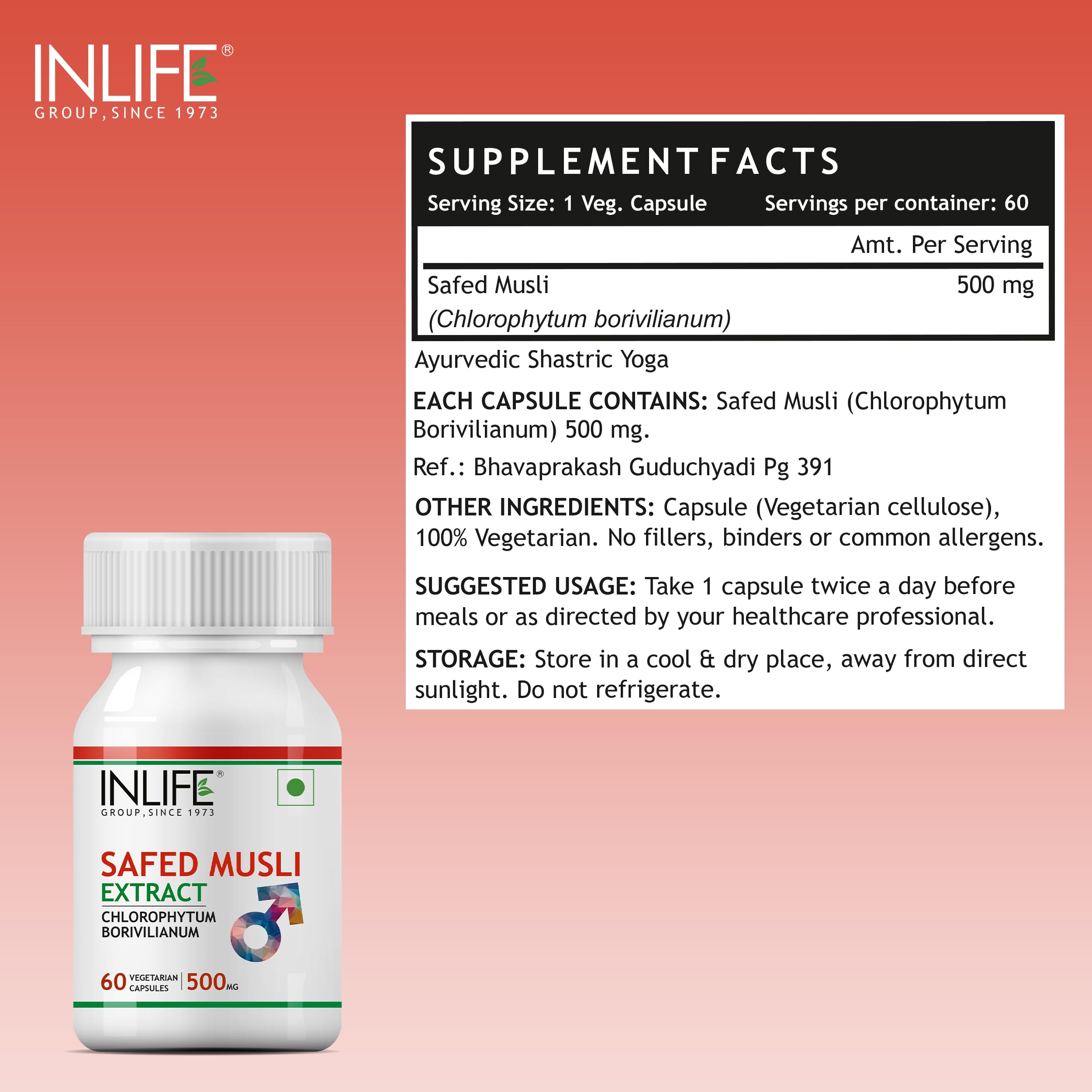 500mg Safed Musli health benefits