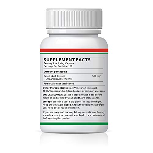 500mg Safed Musli health benefits