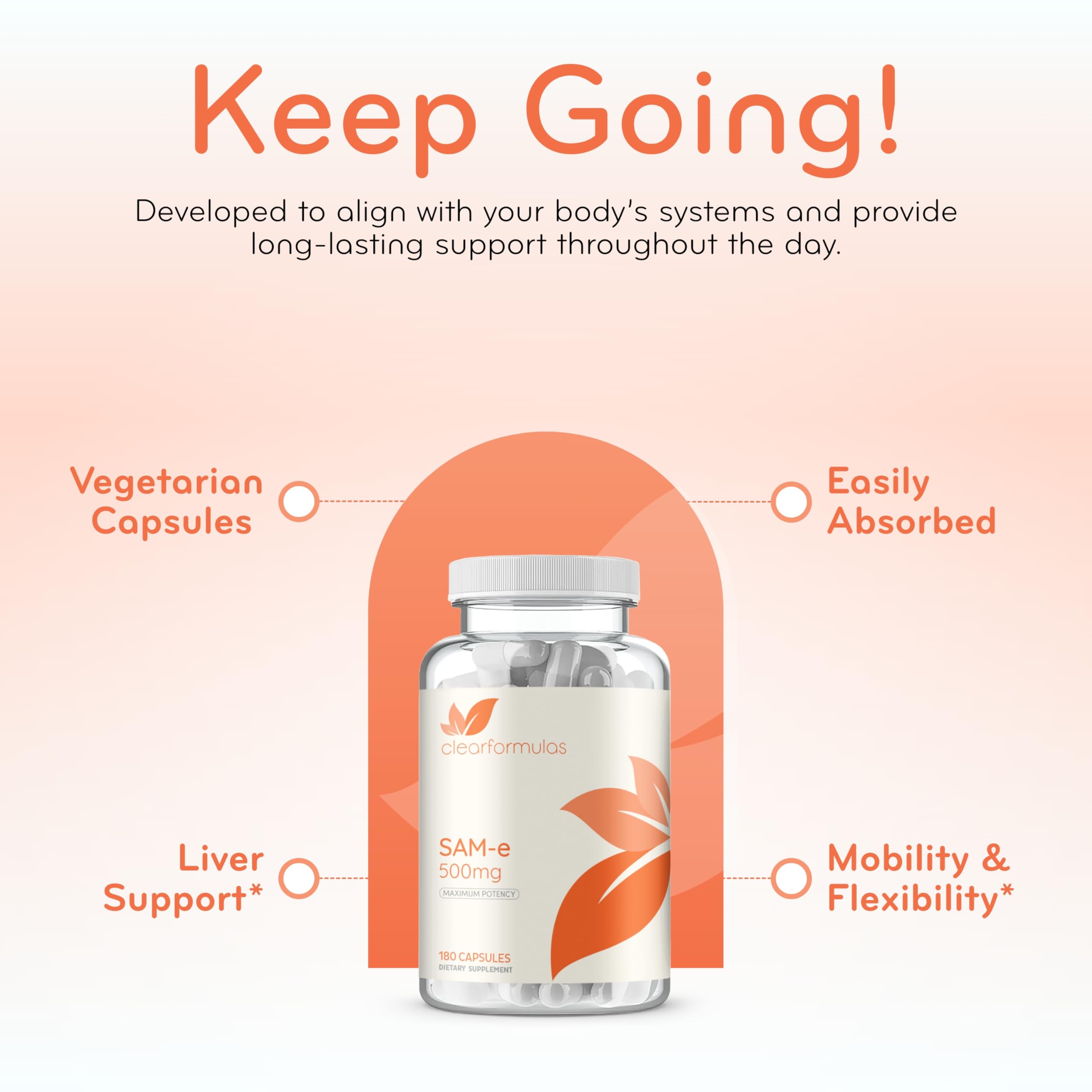 500mg SAM-e for optimal health