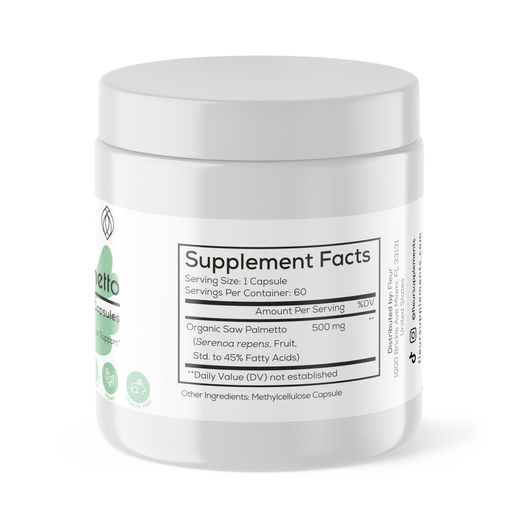 500mg saw palmetto capsules for men