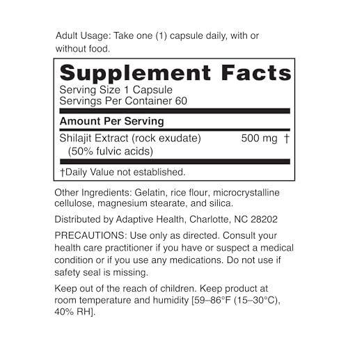 500mg shilajit capsules for men
