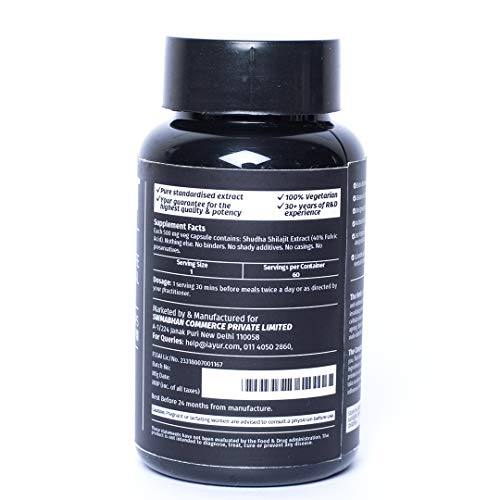 500mg Shilajit extract for vitality